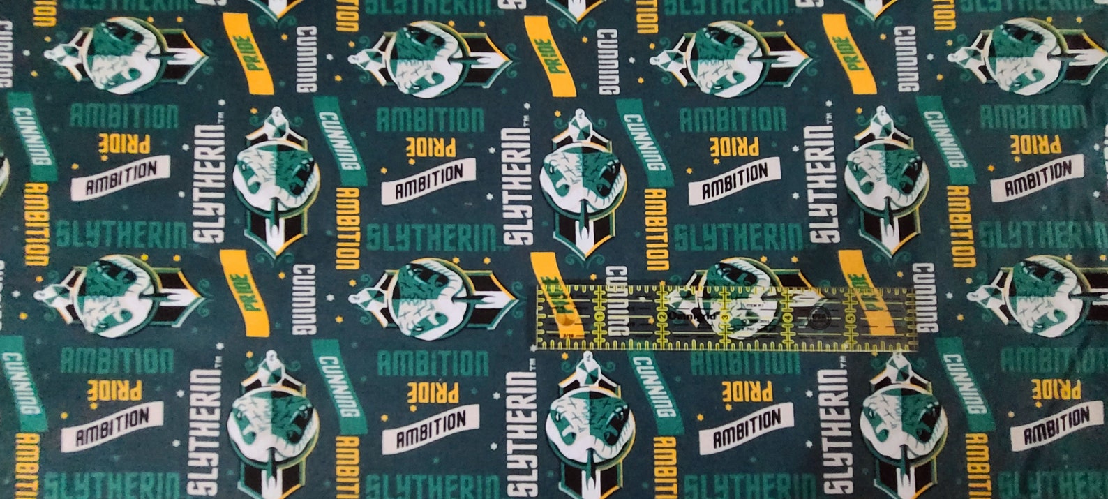 Harry Potter Cotton Fabric Gryffindor Ravenclaw Slytherin - Etsy