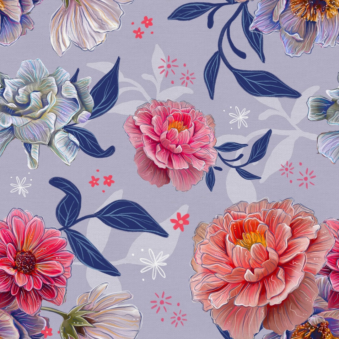 Visions Peony Garden From Paintbrush Studio Fabric PSF120-23628 100 ...