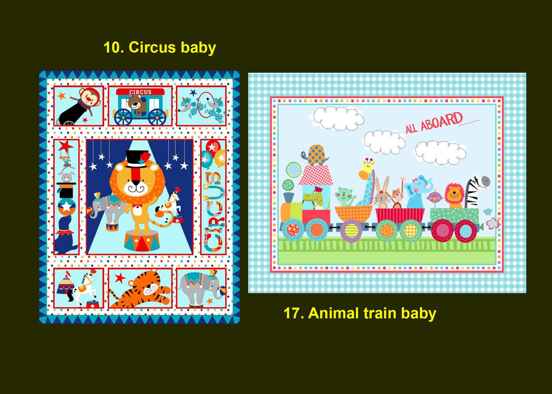Baby Panel Baby Quilt Baby Blanket Baby Shower Gift by MDG 36" X 45 ...