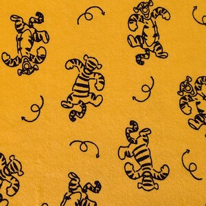 Disney Winnie the Pooh Tigger Orange Flannel From Camelot Fabrics 100 ...