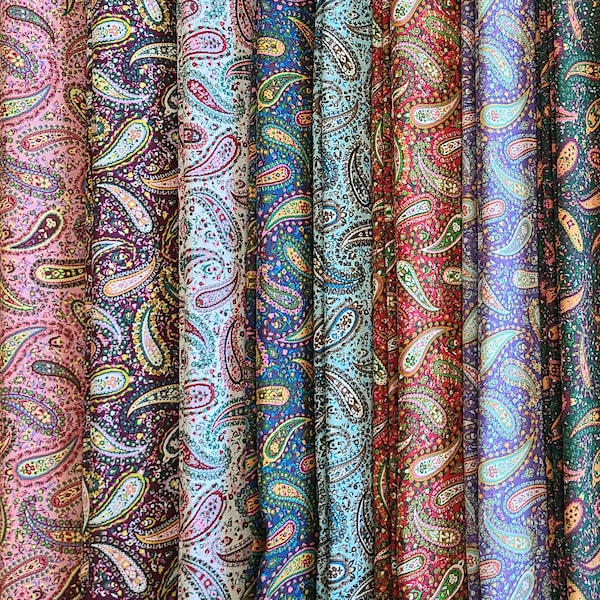 Paisley Fabric - Etsy