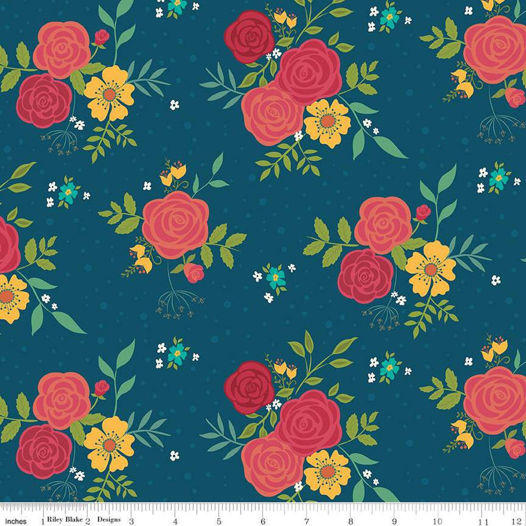 Market Street Main Navy From Riley Blake C14120-NAVY 100% Cotton Fabric ...