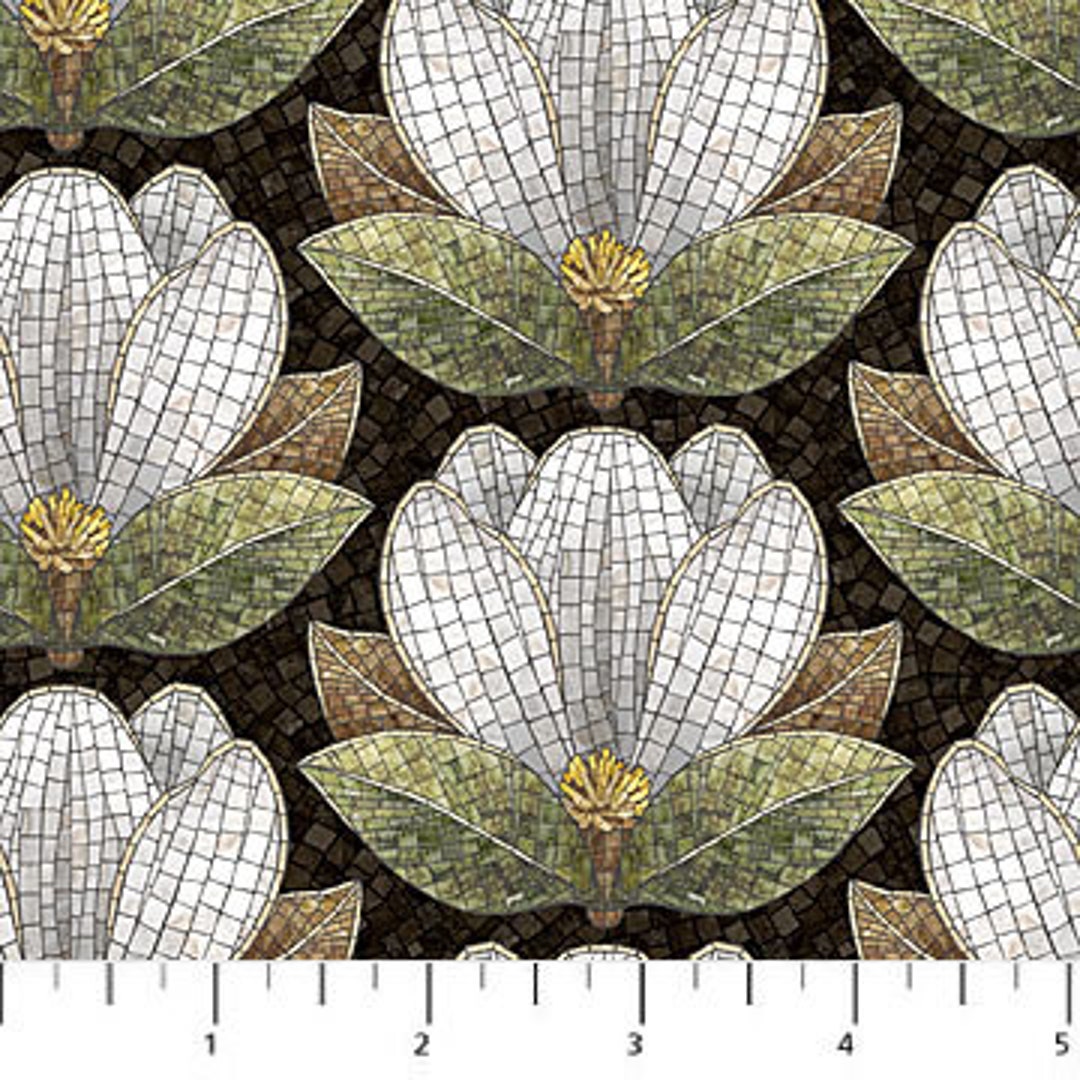 Northcott Magnolia Mosaic Digital DP25373-99 100% Cotton Fabric - Etsy