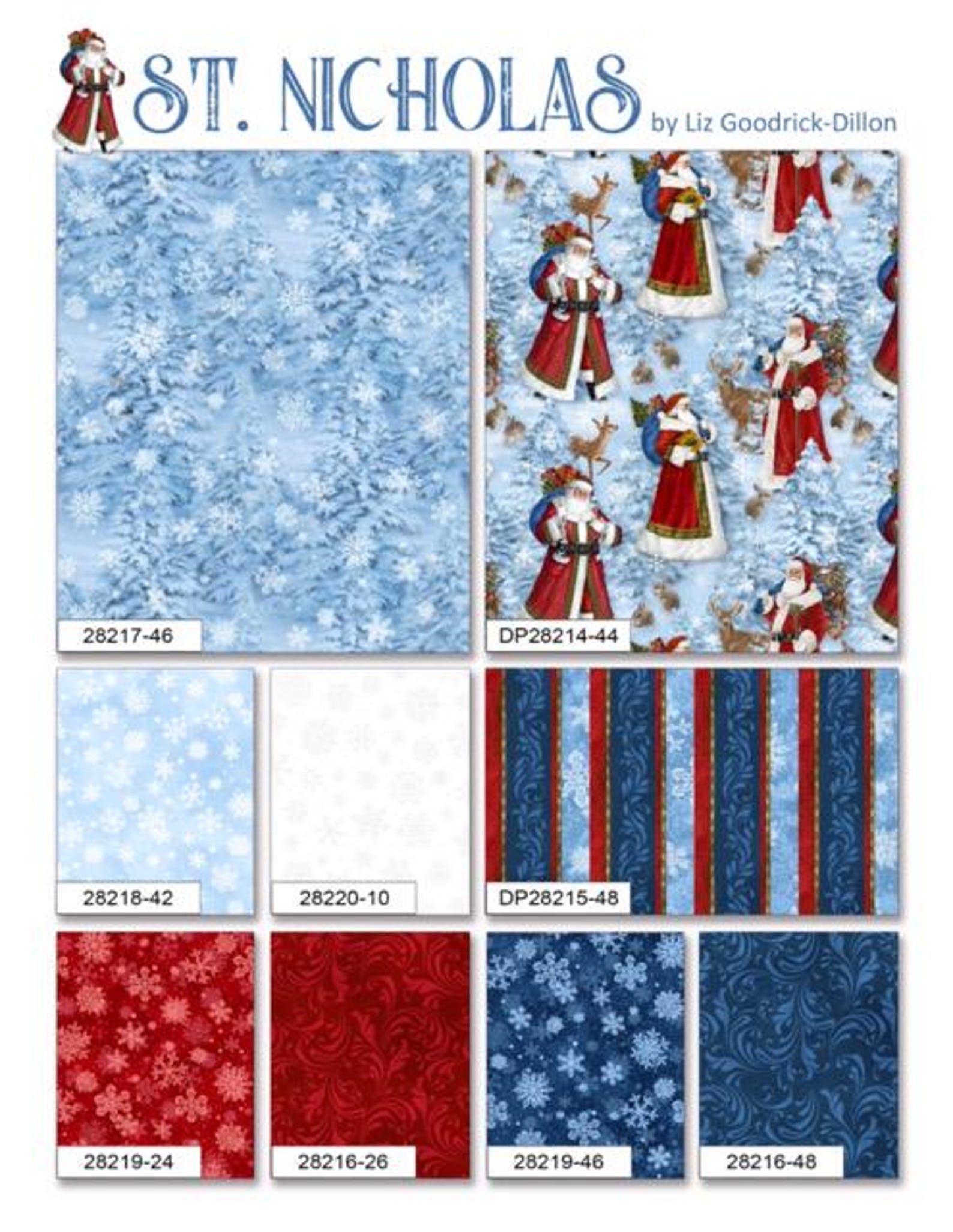 Northcott St. Nicholas Border Stripe DP28214-44 Christmas Fabric 100% ...