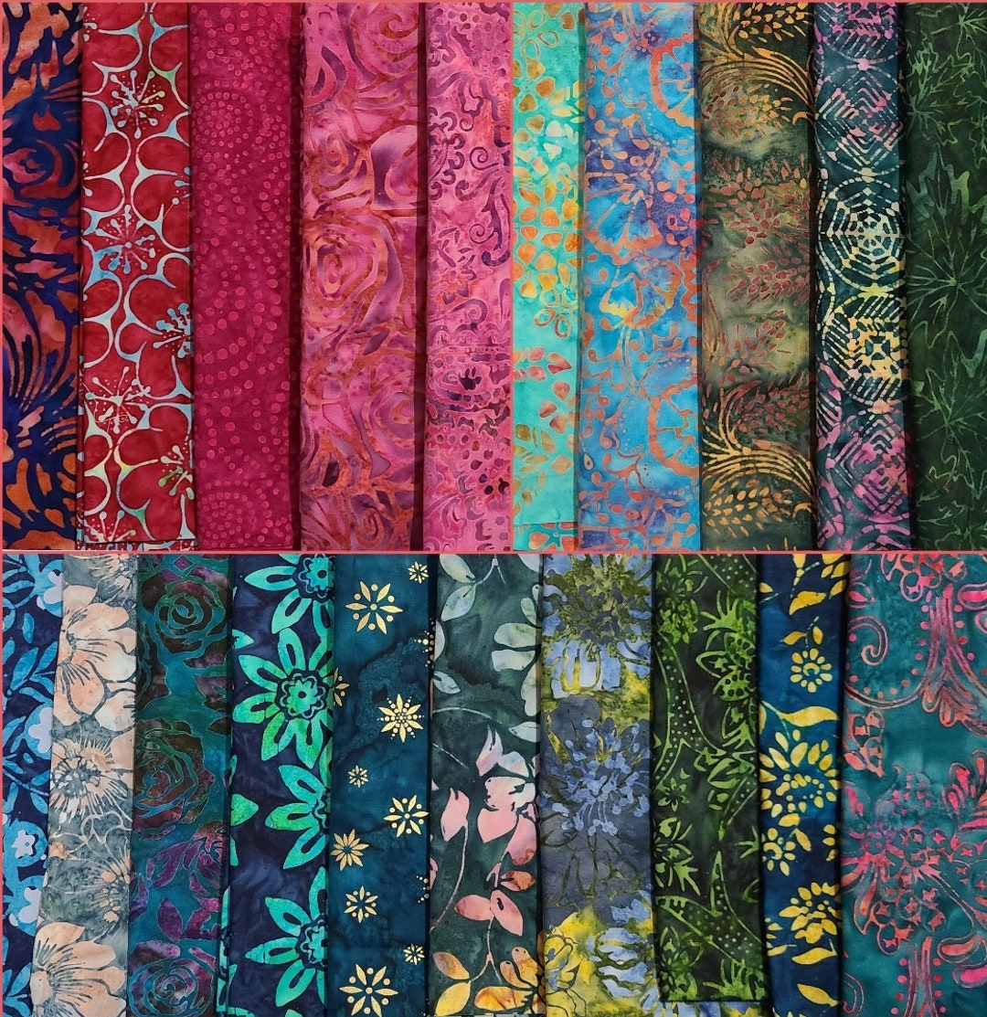 Batik 10 Fat Quarters Bundle NO Duplicates Assorted Quilting - Etsy