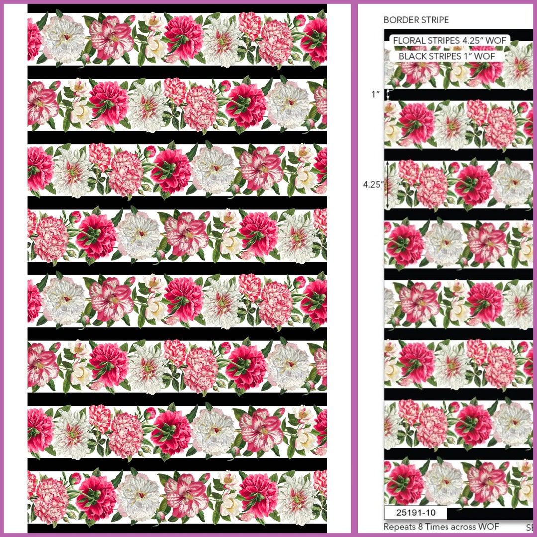 Northcott Bloom Collection Peony Passion by Michel Design Works ...