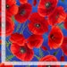Timeless Treasures Poppy Floral Poppy-cd 2521 Royal by Chong-a Hwang ...
