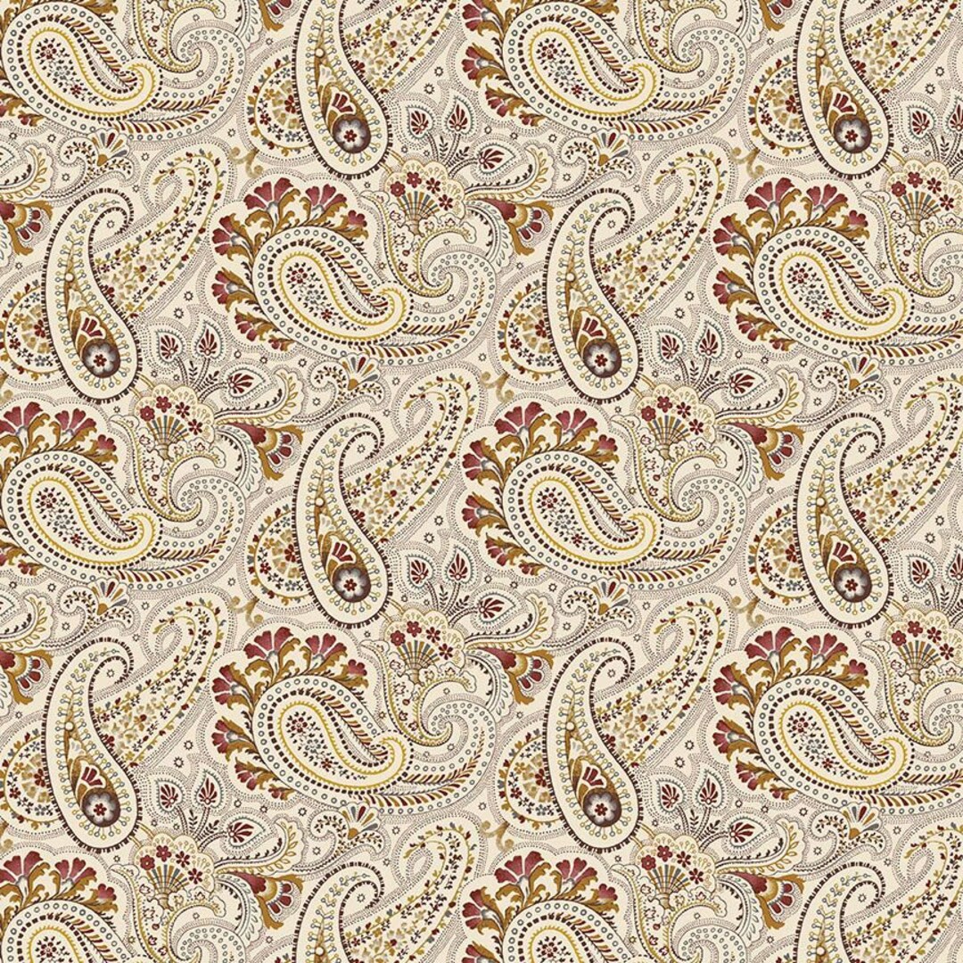 Timeless Treasures Fabrics Cute Paisley PAISLEY-CD1909 MULTI 100% ...