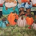 Fall Pumpkins Scarecrow Couple & Truck Cotton Fabric Panel Wallhanging ...