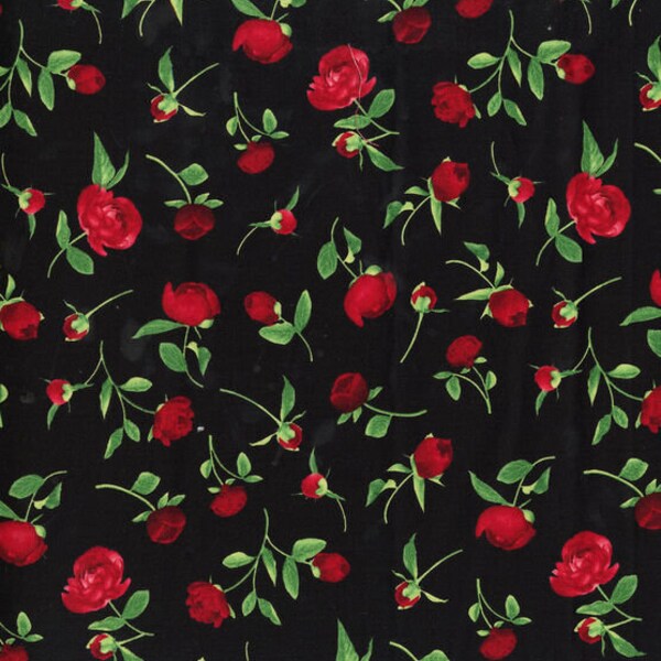 Black Fabric Roses - Etsy