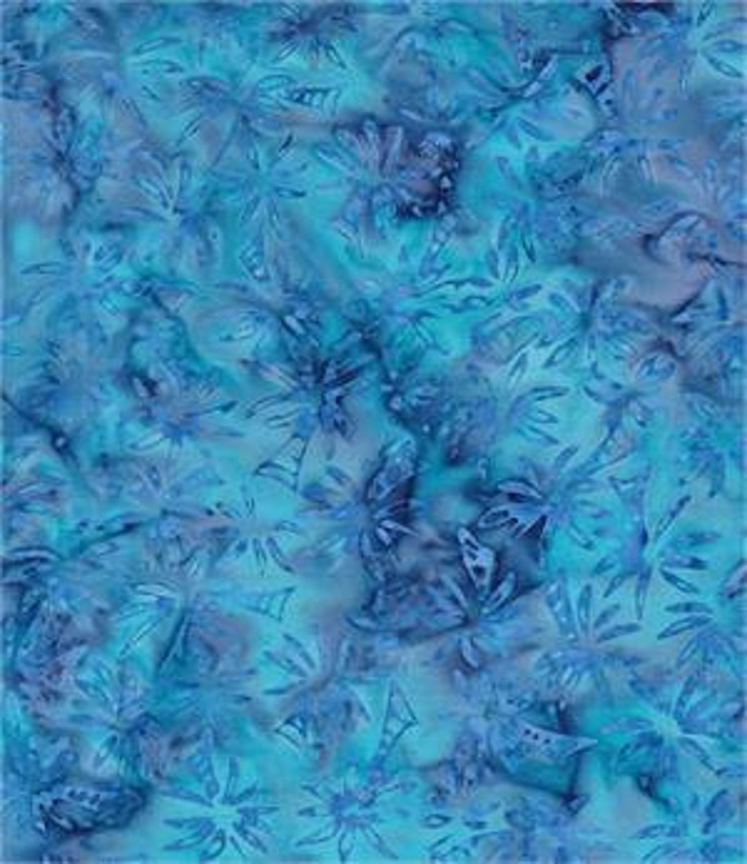 Batik Textiles 4815 Island Hopping Palm Trees on Turquoise Blue ...