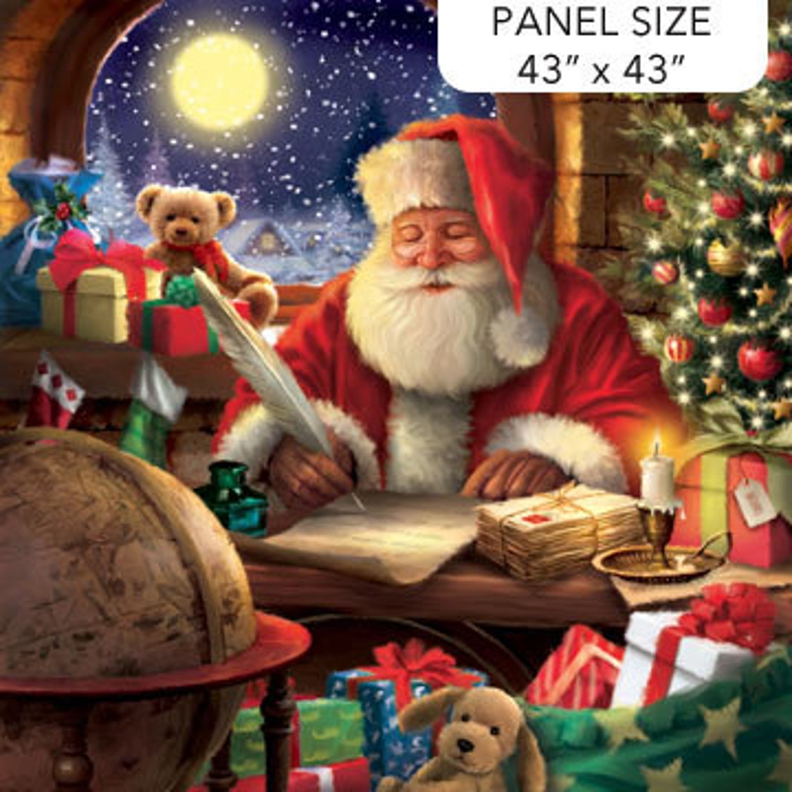 Letters to Santa Panel From Northcott DP27125-44 With Coordinates ...