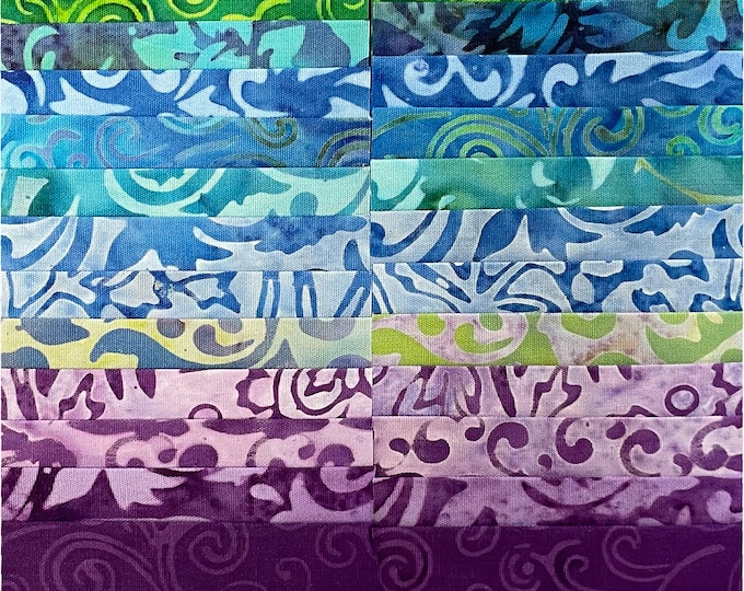 Island Batik Royal Crown-sp 2.5" Fabric Strip Pack 40 Pieces With 20 ...