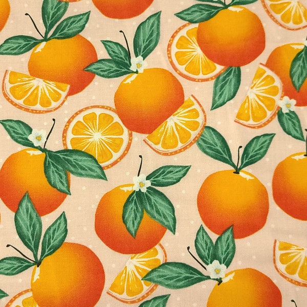 Orange Print Fabric - Etsy