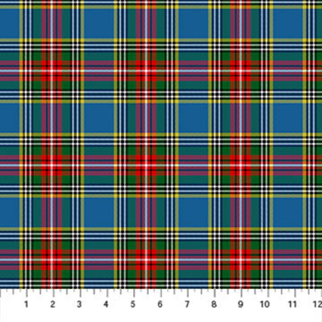 Northcott Totally Tartan W24505-44 BLUE MULTI Cotton 100% Cotton Yarn Dyed Fabric - Etsy
