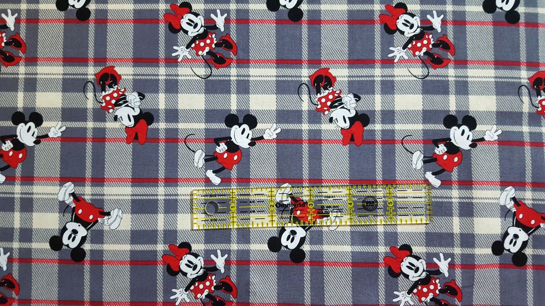 Disney Mickey and Minnie Plaid - Etsy