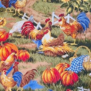 Down on the Farm From VIP BY CRANSTON Metallic Farm Fabric Quilting ...