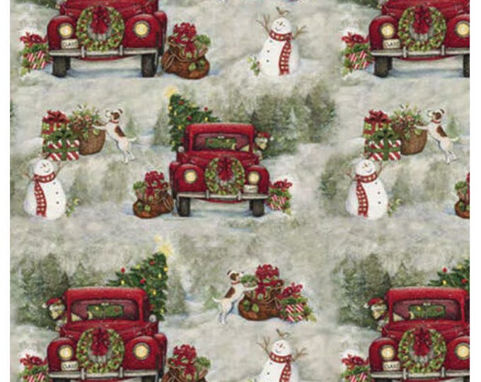 Susan Winget Springs Creative Country Drive Christmas Cotton Fabric 100 ...