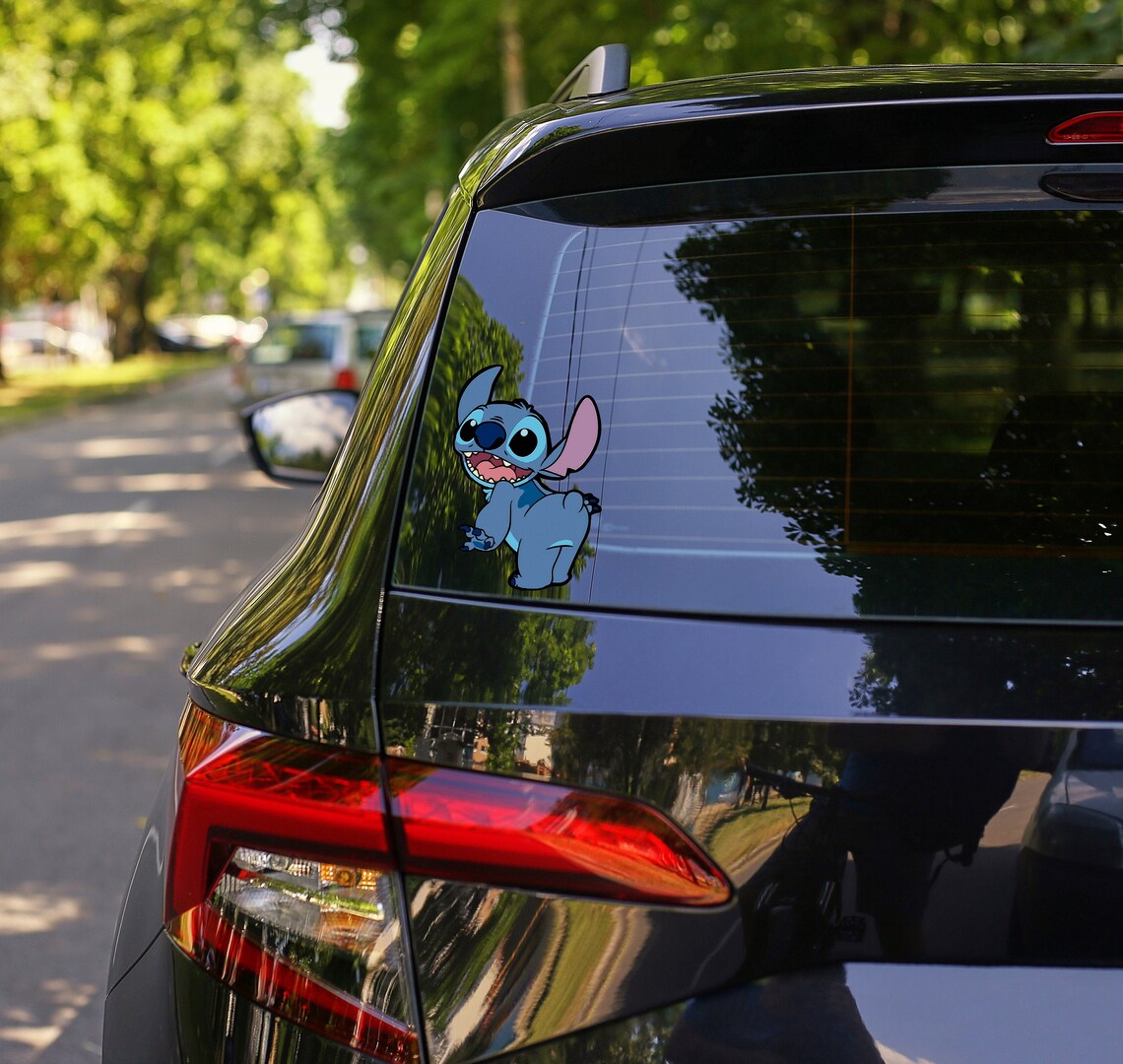 Stitch Car window sticker 5 tall quality decal bumper | Etsy