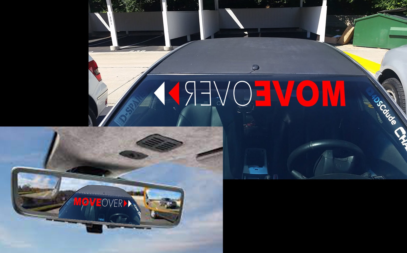 Move Over windshield banner sticker Decal high quality Vinyl | Etsy