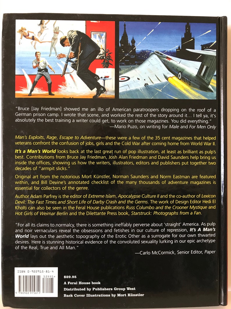 IT'S A MAN'S WORLD Adam Parfrey-feral House - Etsy