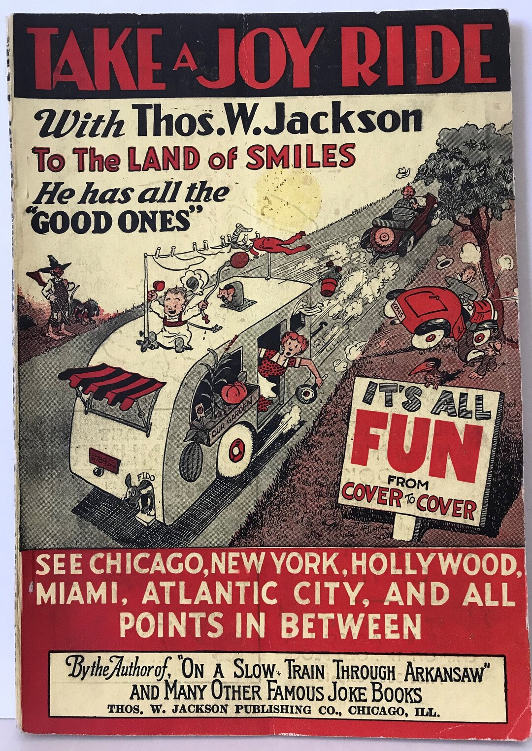 TAKE A JOY Ride 1945 WWII Era Jokes & Cartoons Magazine - Etsy