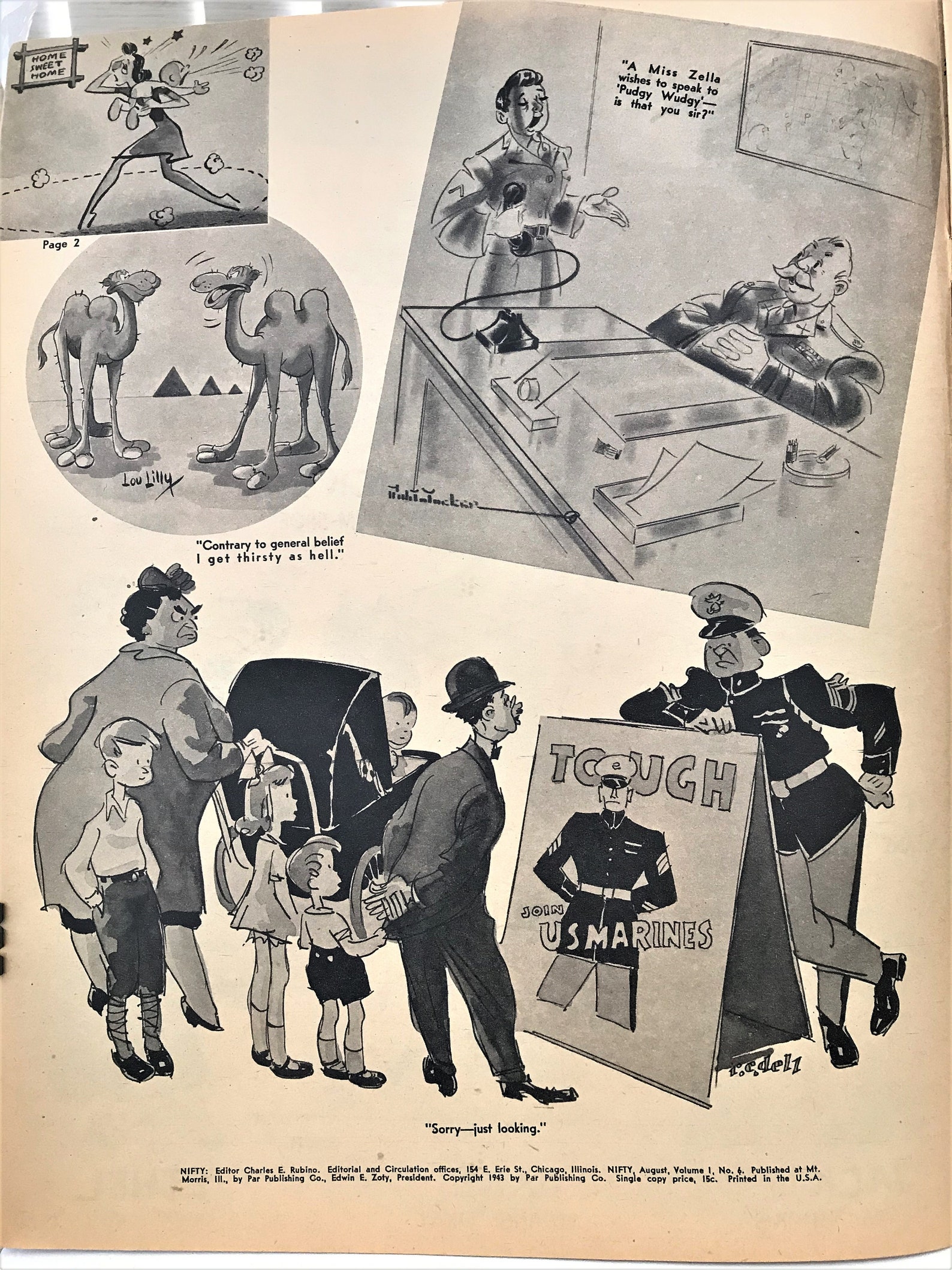 NIFTY V1 N6 WW II Humor Magazine 1943 - Etsy