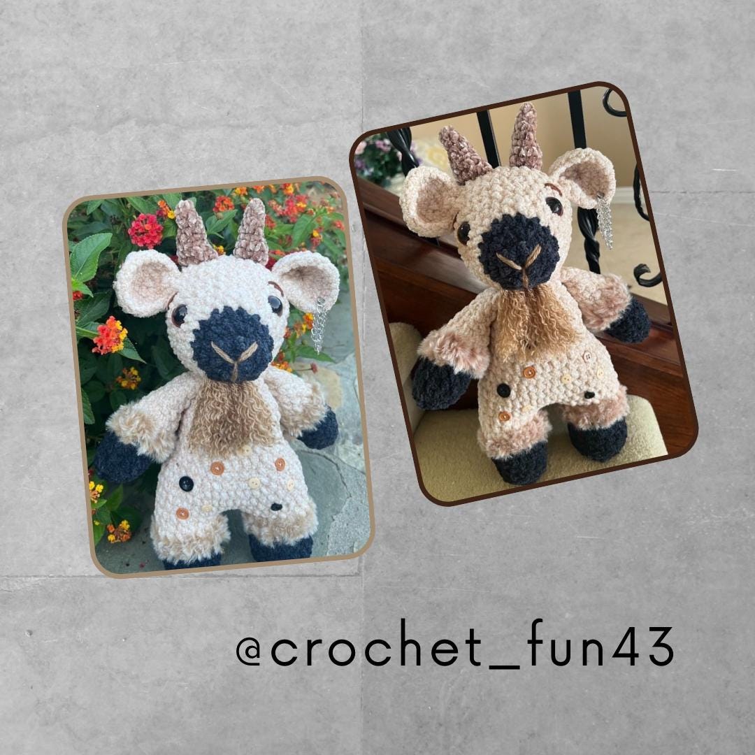 Grunge Billy the Goat Pattern - Etsy