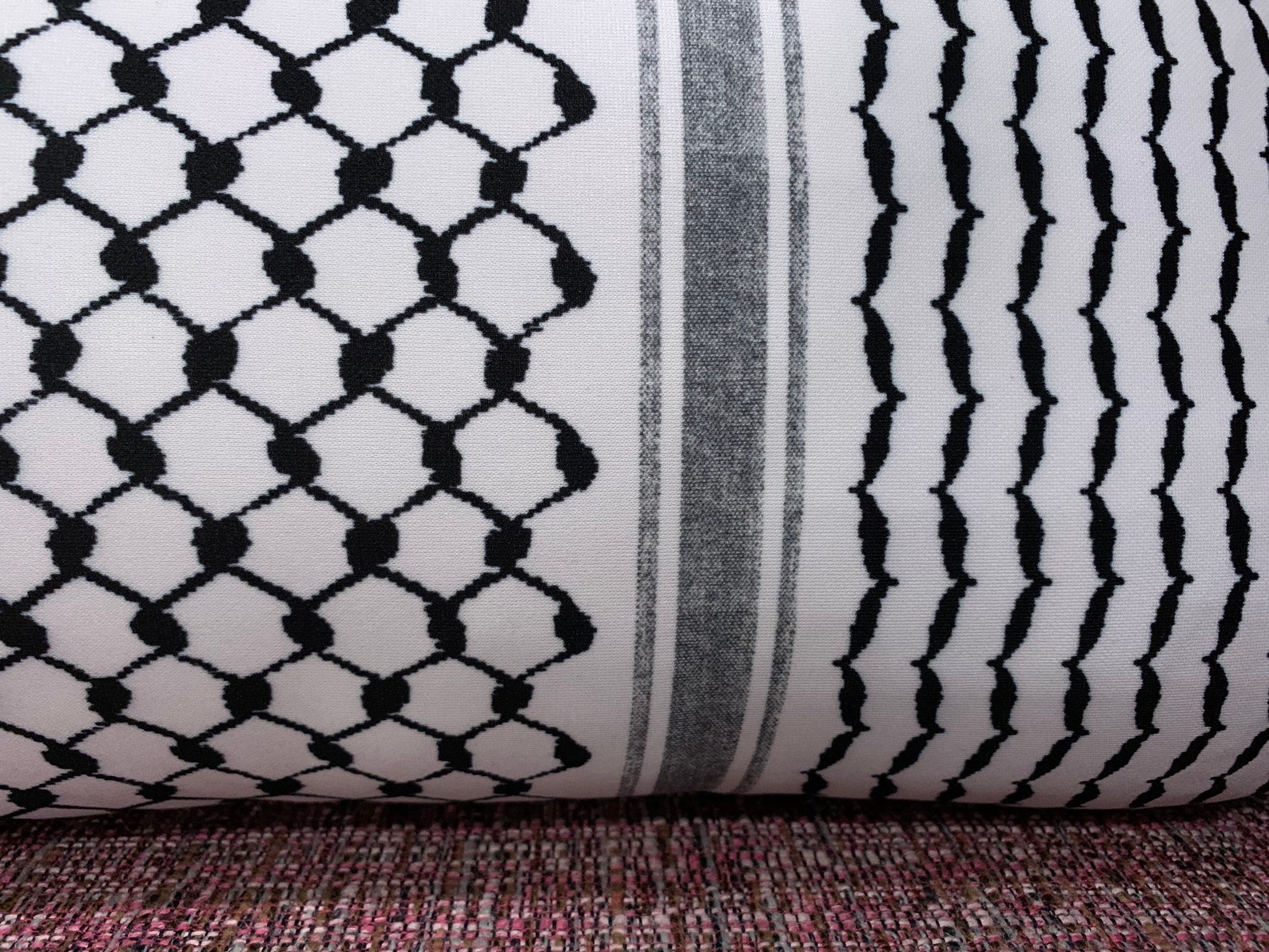 Palestinian Arabic Kufiya Pattern Customized Throw Pillow - Etsy