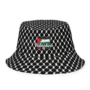 Palestinian Kufiya Pattern Reversible Bucket Hat, Custom Palestine ...