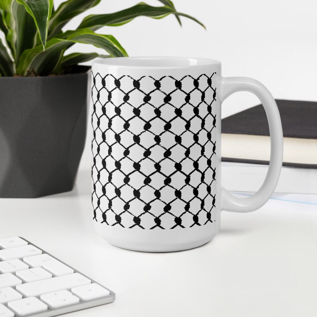 Personalized Kufiya Pattern Mug, Palestinian Keffiyeh Gift - Etsy
