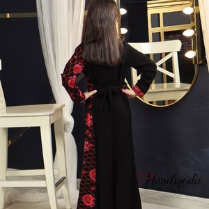 Malak Tatreez Girls Eid Dress, Palestinian Jordanian Embroidery Art ...