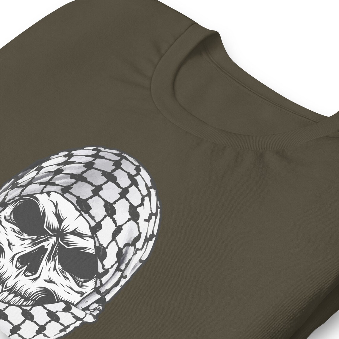 Palestine Arabic Skull Shemagh Custom T-shirt Palestinian | Etsy