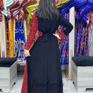 Malak Tatreez Girls Eid Dress, Palestinian Jordanian Embroidery Art ...