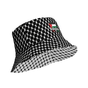 Palestinian Kufiya Pattern Reversible Bucket Hat, Custom Palestine ...