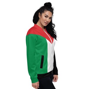 Palestinian Flag Bomber Jacket Free Palestine Unisex Zipper Sweatshirt ...