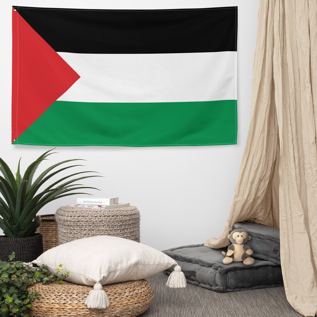 Palestinian Flag Premium Quality Wall Decor for Home or Office Great ...