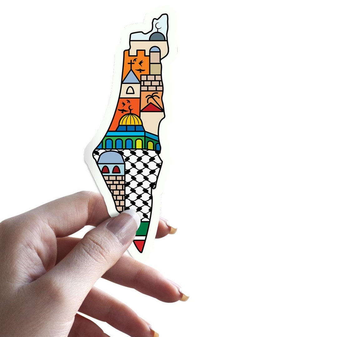 I Love Palestine My Homeland Palestinian Map Bubble-free Stickers - Etsy