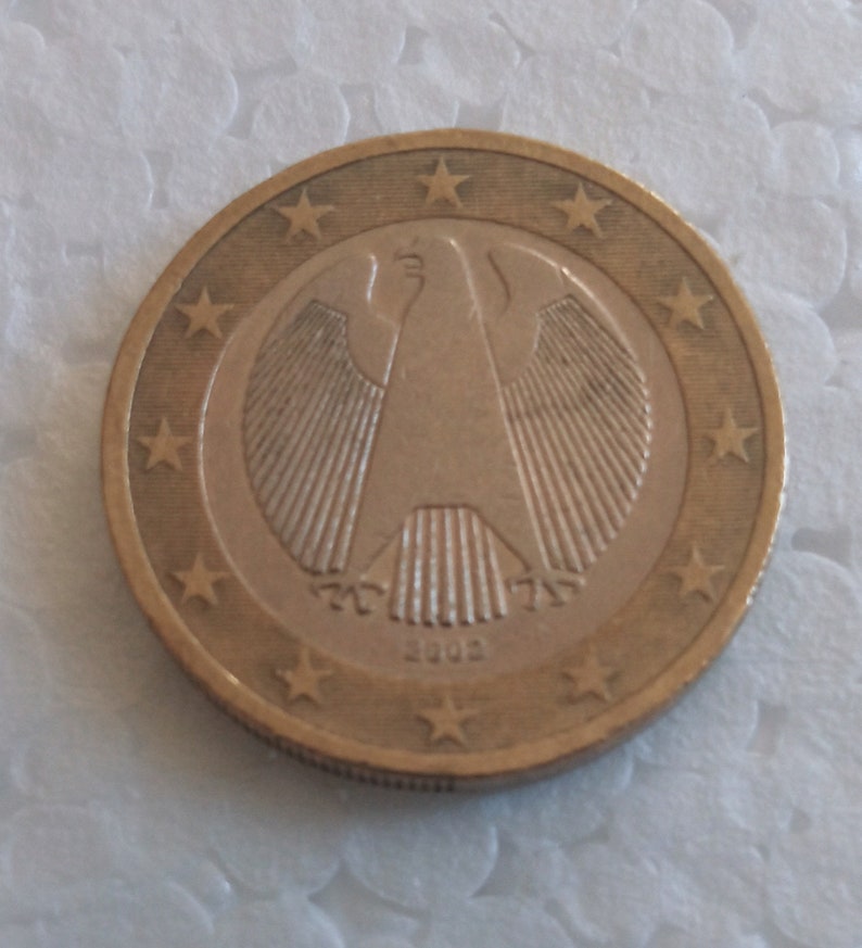 1 Euro Coin From Germany Year 2002 - Etsy
