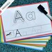 Printable Tracing Alphabet Alphabet Flashcards Learning Letters Wipe ...