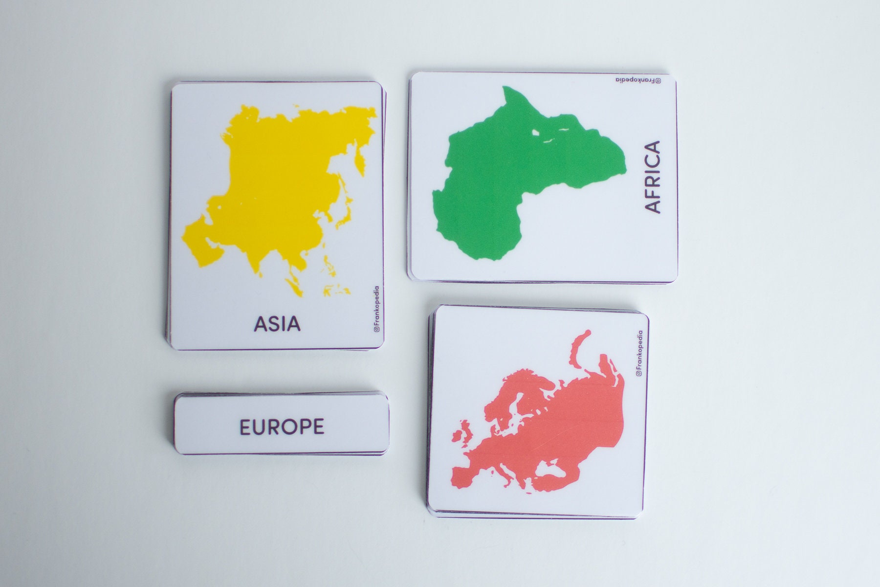 Montessori World Continents Map Montessori World Map for - Etsy UK