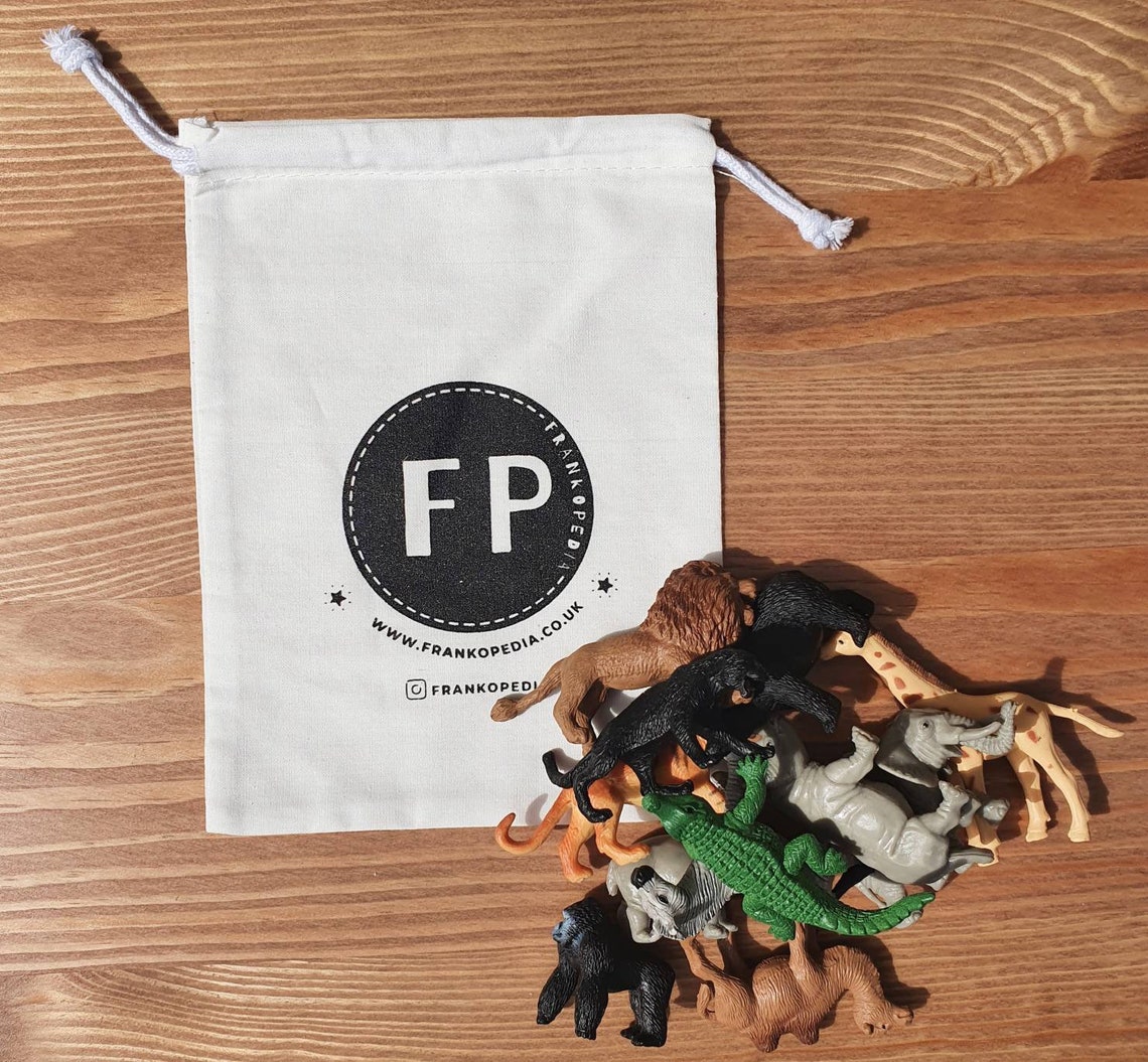 Wild Animals Montessori 3 Part Cards With Figurines Matching | Etsy