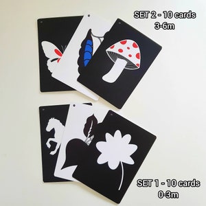 Baby Sensory High Contrast Cards Printable, White & Black Newborn ...
