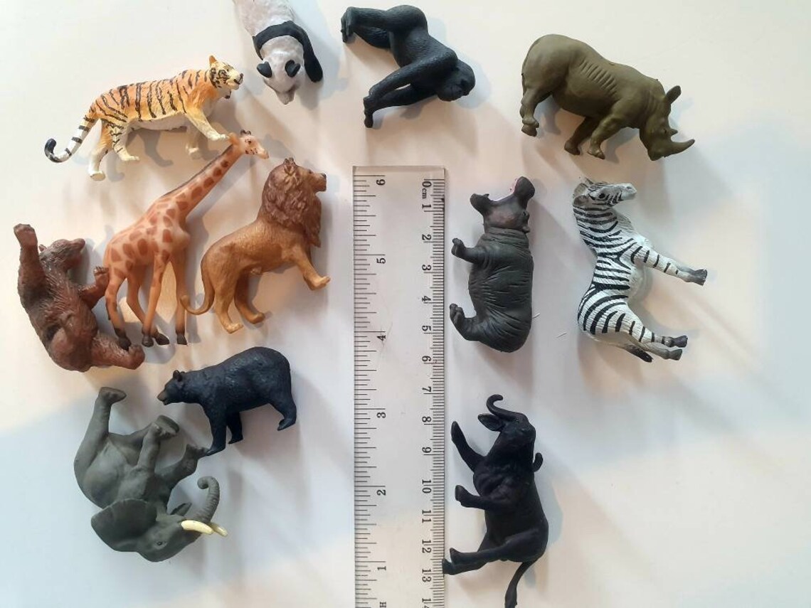 Wild Animals Montessori 3 Part Cards With Figurines Matching | Etsy UK