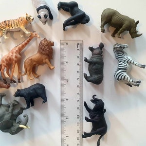 Wild Animals Montessori 3 Part Cards With Figurines Matching | Etsy UK