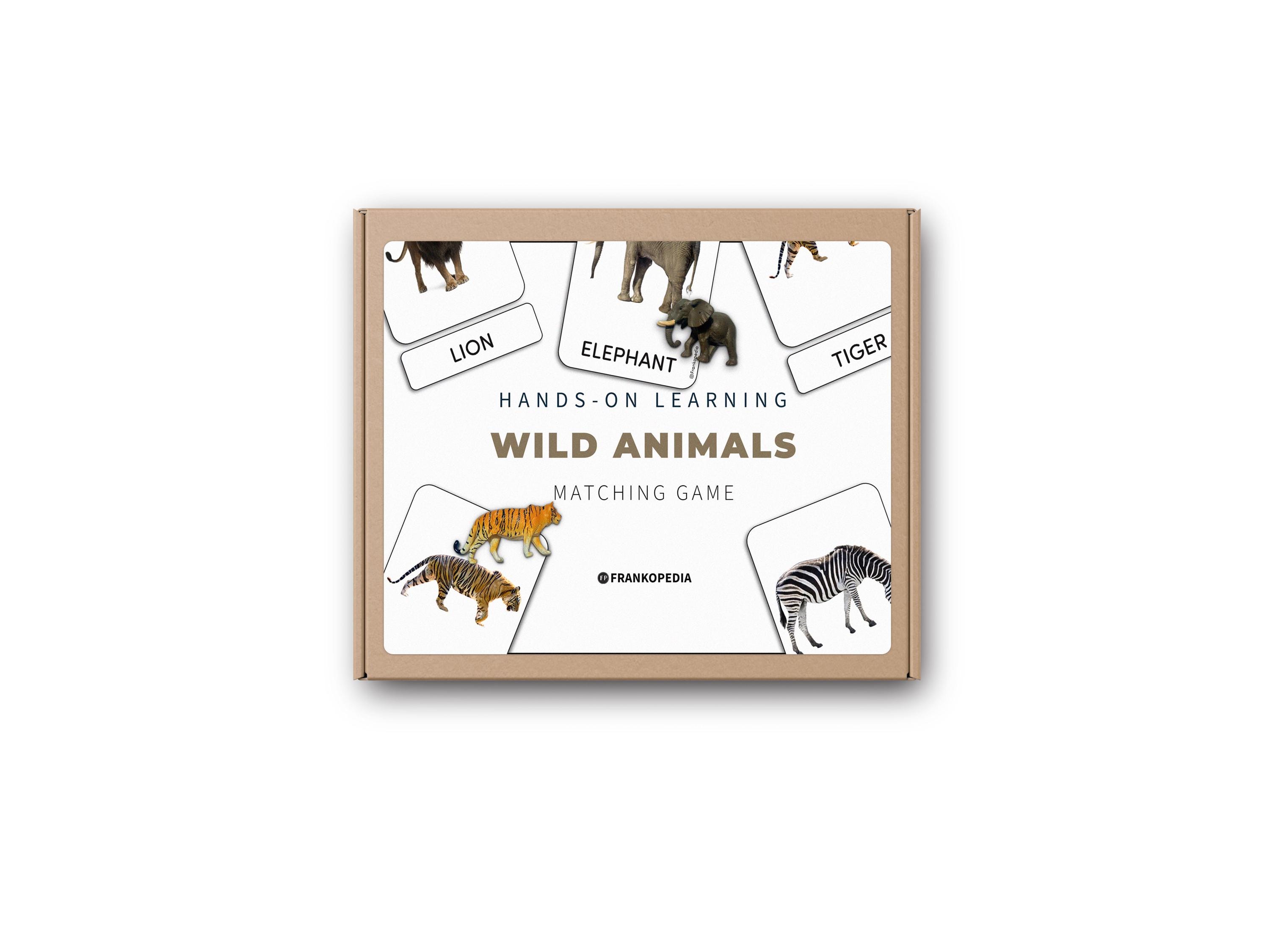 Wild Animals Montessori 3 Part Cards Montessori Home School Educational ...