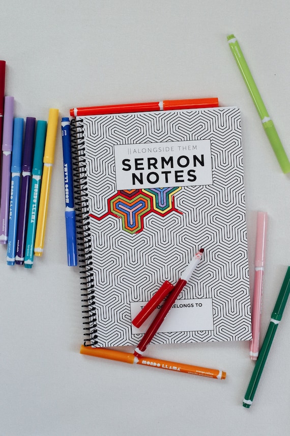 Sermon Notebook for Kids / Worship Notes for Kids / - Etsy