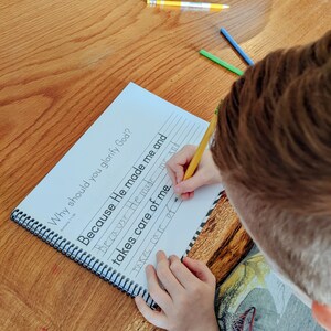 DIGITAL the Basics Catechism Copywork for Kids / Scripture Copywork ...