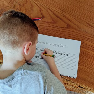 DIGITAL the Basics Catechism Copywork for Kids / Scripture Copywork ...