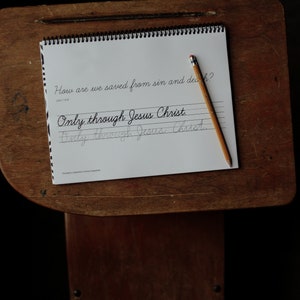 The Basics Catechism Cursive Copywork for Kids / Scripture Copywork ...